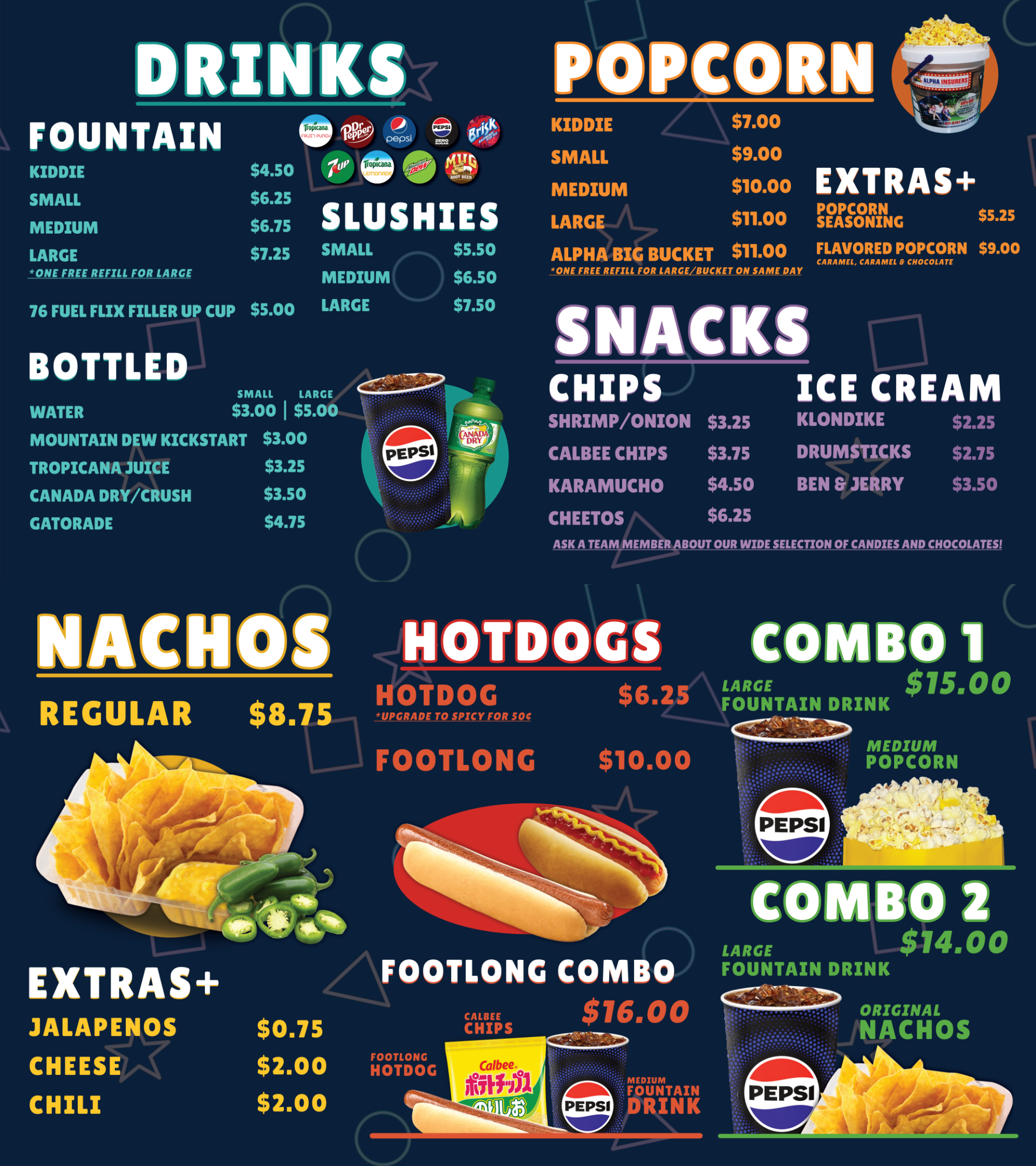 Menu - MMTheatres